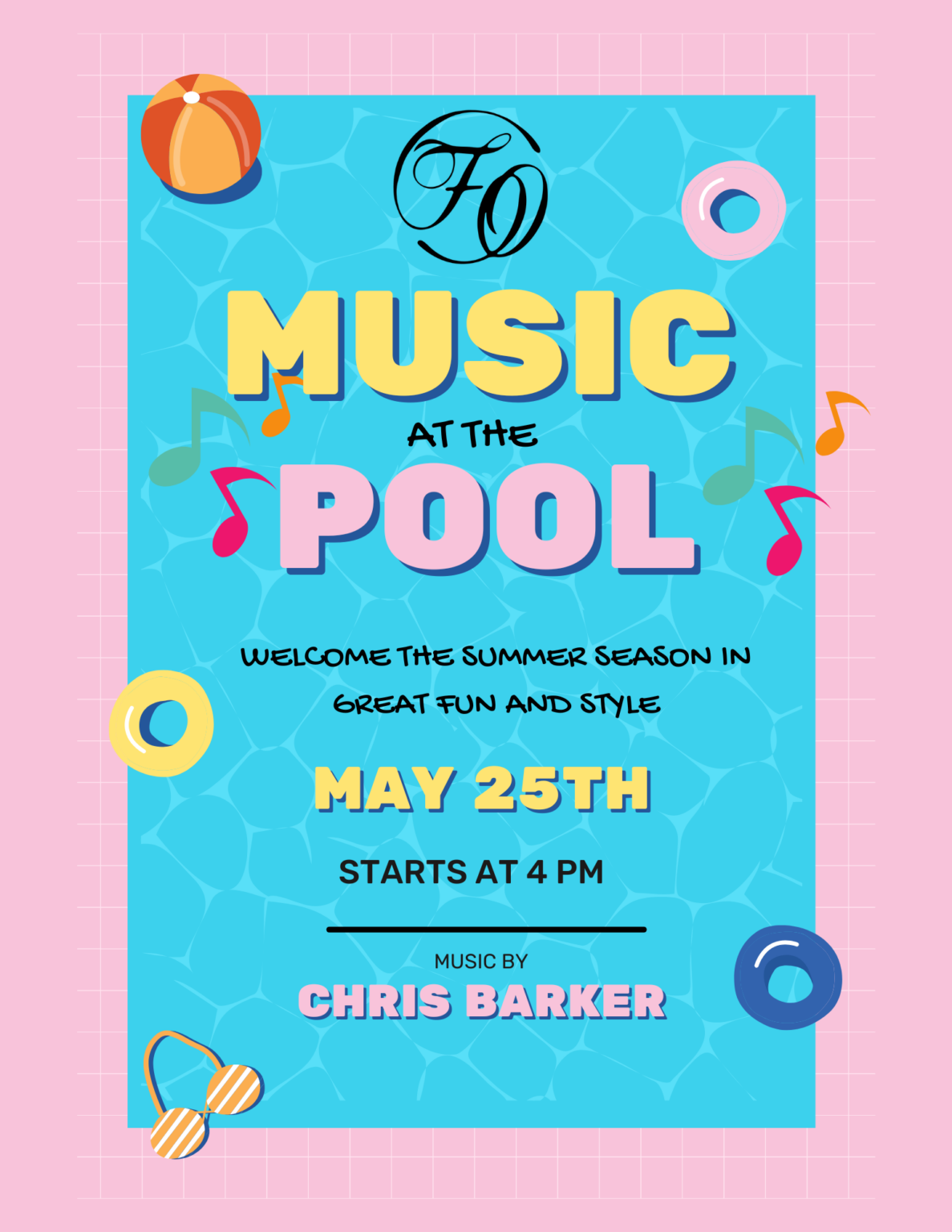 Music By the Pool – Forest Oaks Country Club – Greensboro, NC
